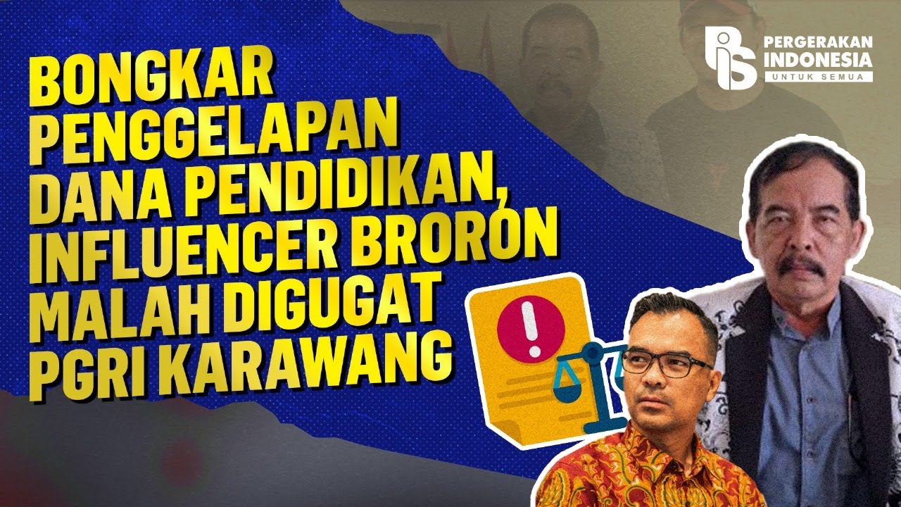 Bongkar Penggelapan Dana Pendidikan, Influencer Broron malah Digugat ...